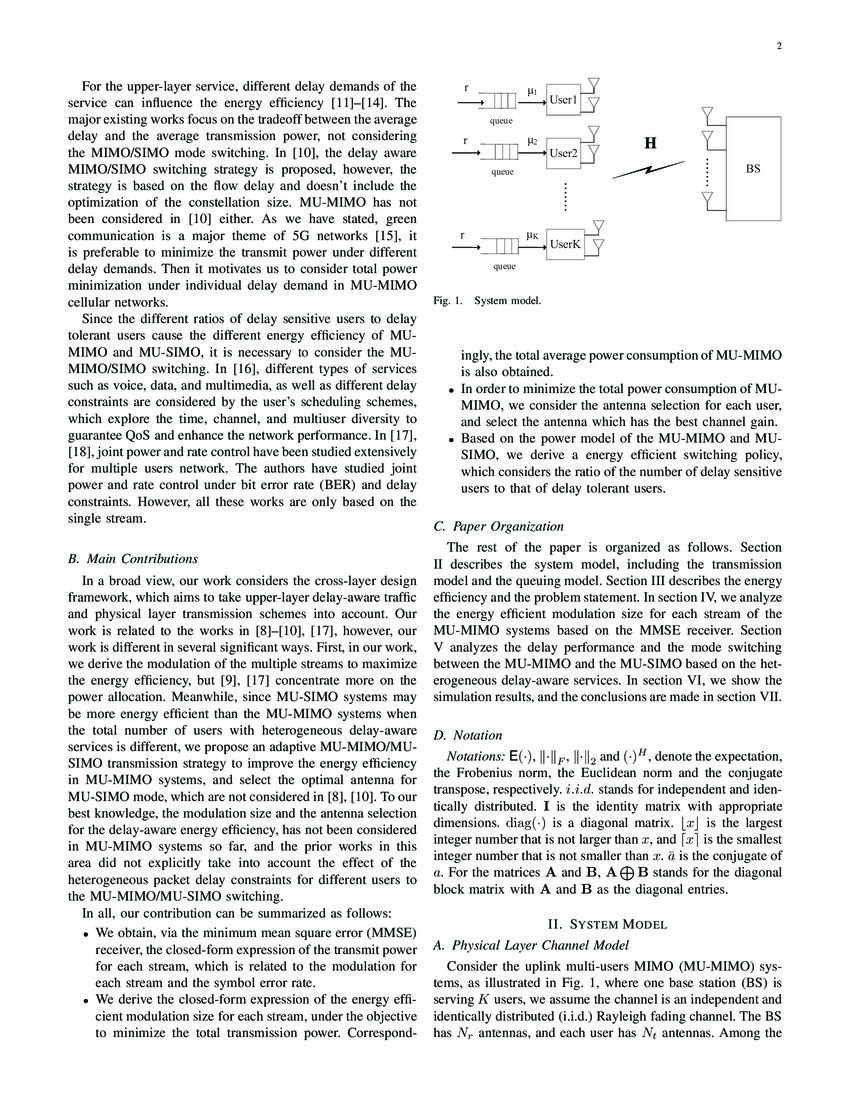 Green MU-MIMO/SIMO Switching for Heterogeneous Delay-aware Services ...