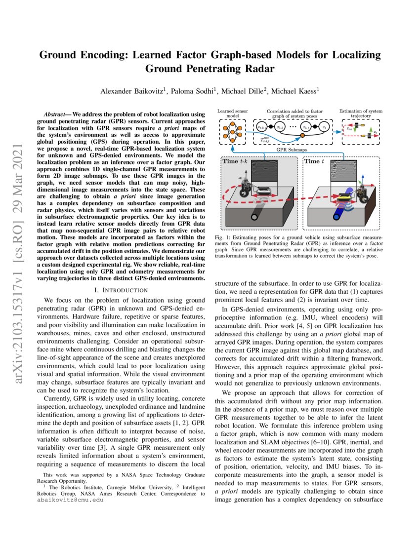 Ground Encoding Learned Factor Graph Based Models For Localizing