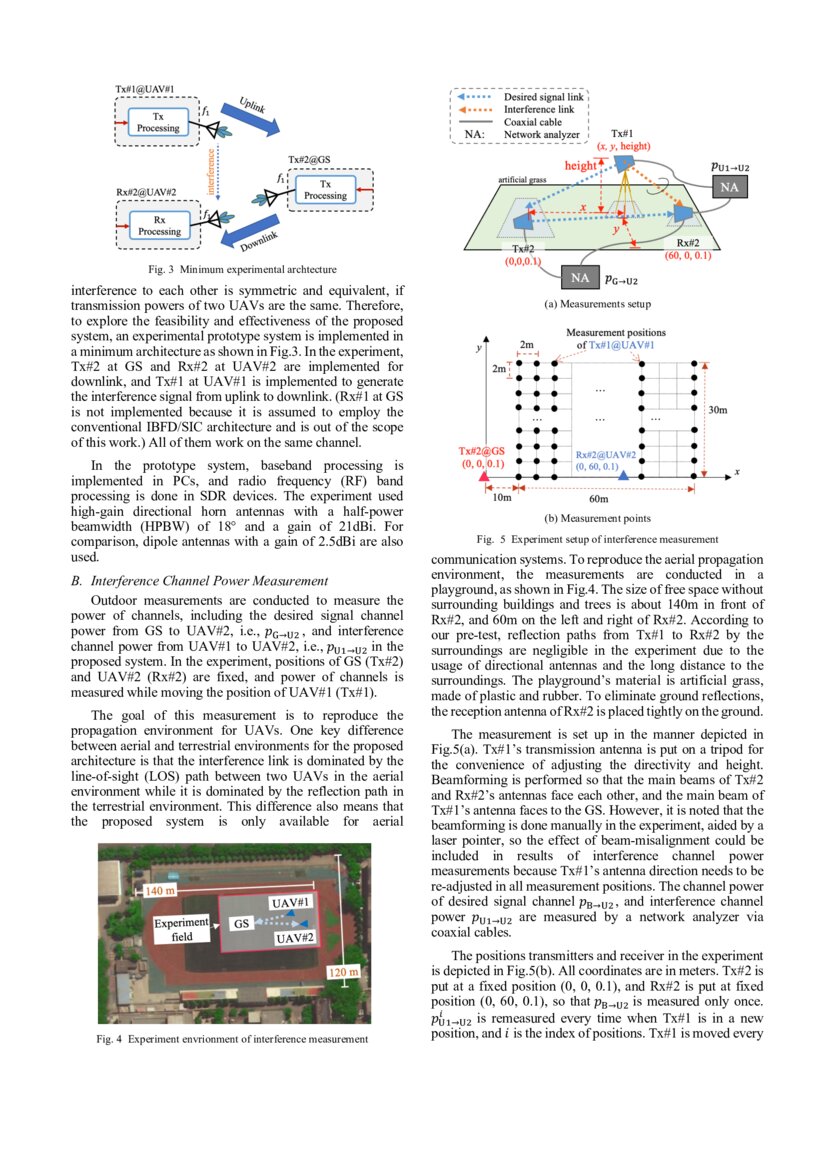 Ground Experiment of Full-Duplex Multi-UAV System Enabled by ...