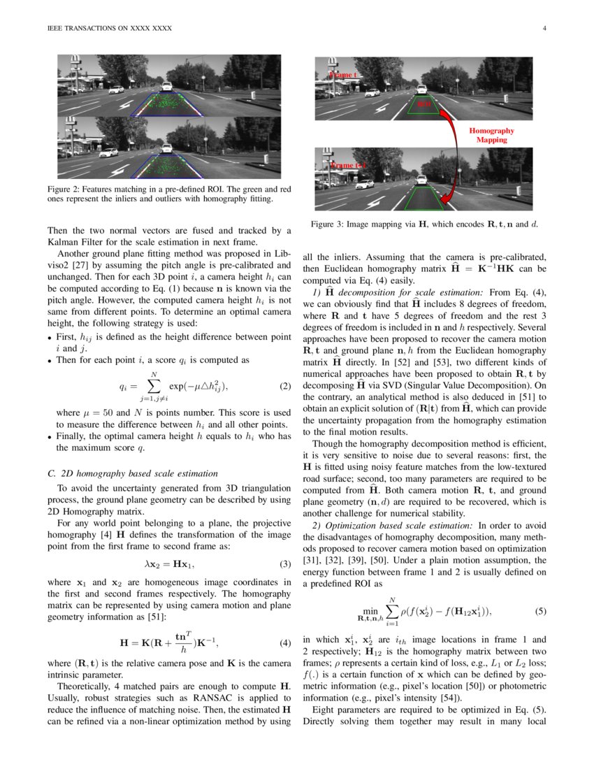 Ground Plane Based Absolute Scale Estimation For Monocular Visual