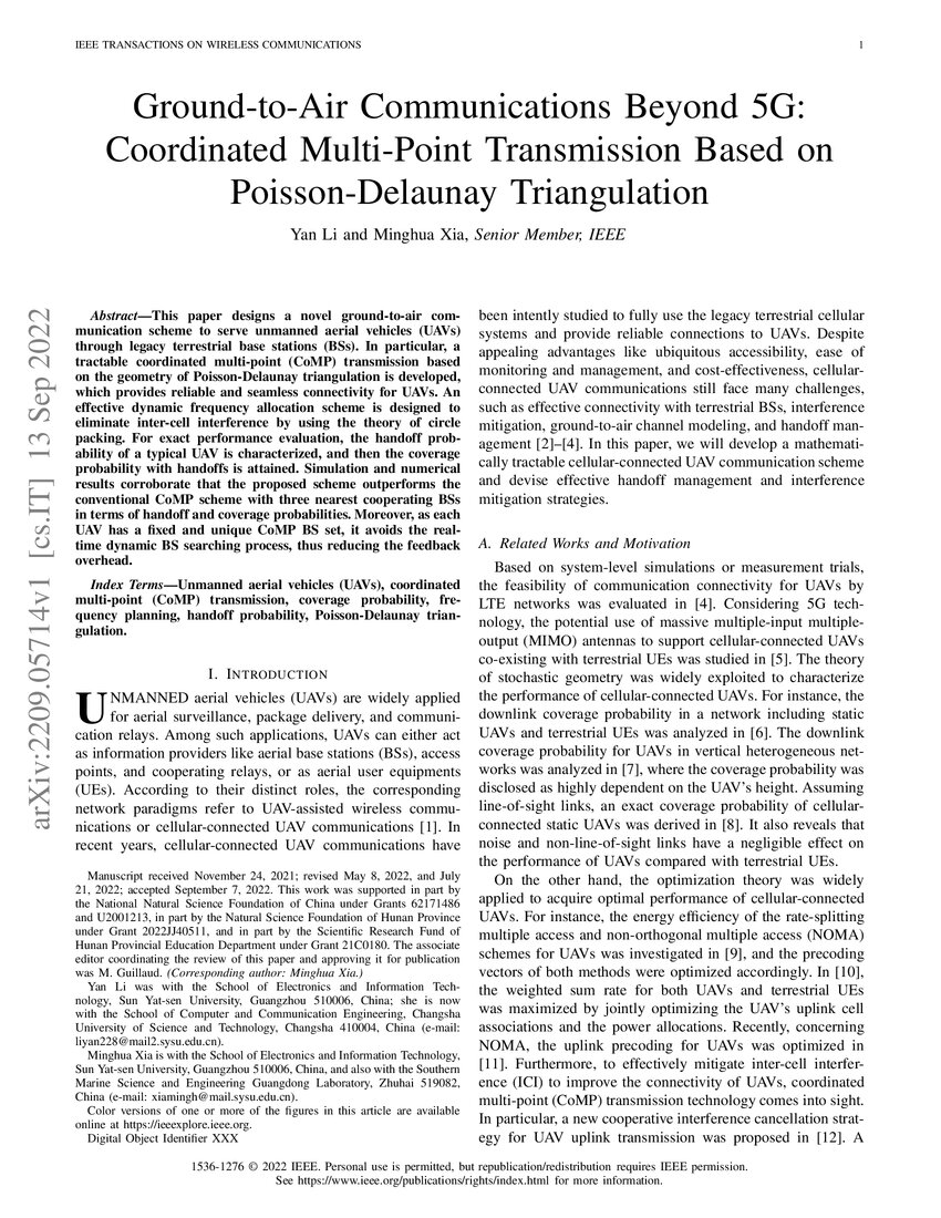 Ground-to-Air Communications Beyond 5G: Coordinated Multi-Point ...