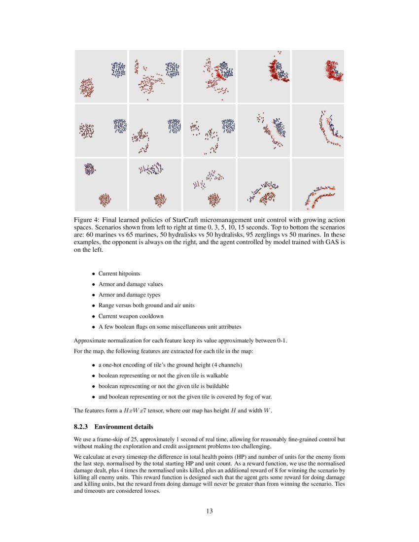 Growing Action Spaces | DeepAI