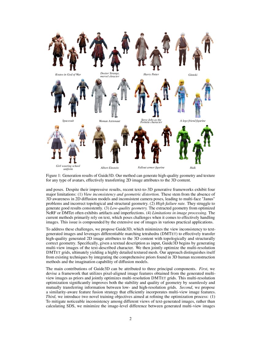 Guide3D: Create 3D Avatars from Text and Image Guidance | DeepAI