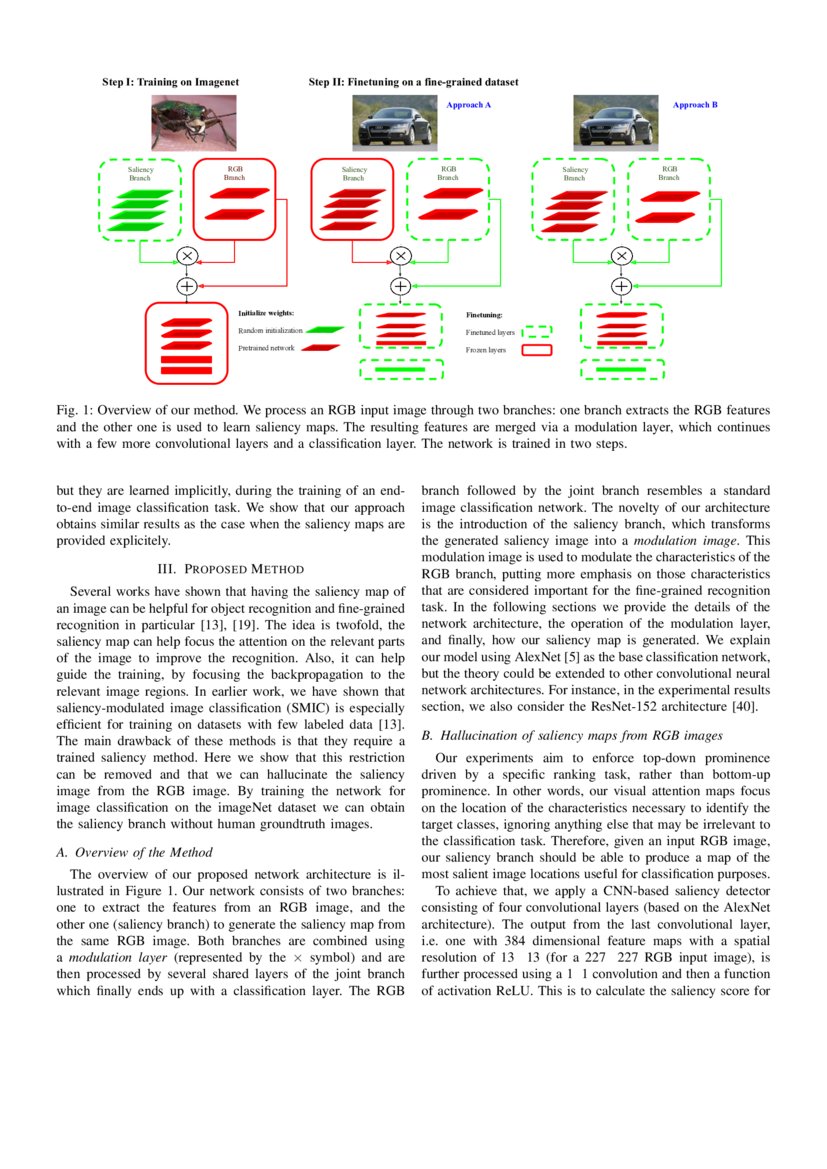 Hallucinating Saliency Maps for Fine-Grained Image Classification for Limited Data Domains | DeepAI