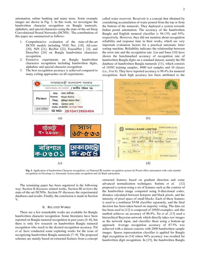 Handwritten Bangla Character Recognition Using The State Of Art Deep Convolutional Neural