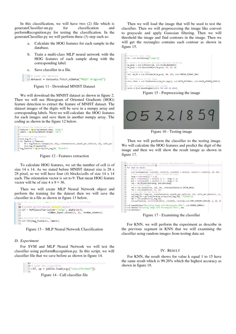 Handwritten Recognition Using Svm Knn And Neural Network Deepai