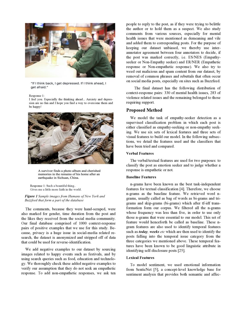 "Hang in There": Lexical and Visual Analysis to Identify Posts ...