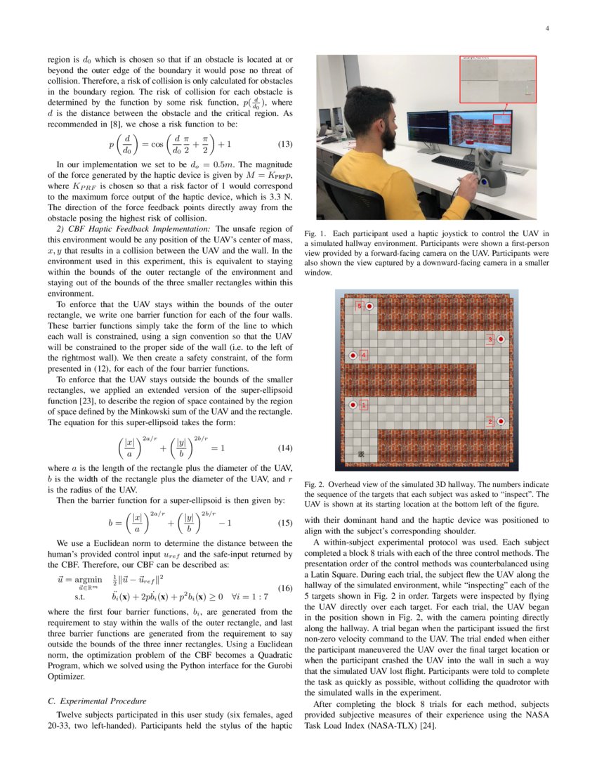 Haptic Teleoperation of UAVs through Control Barrier Functions | DeepAI