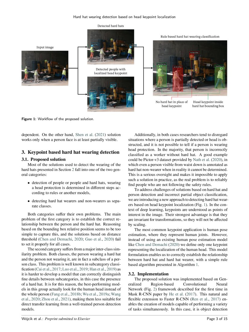 Hard hat wearing detection based on head keypoint localization | DeepAI