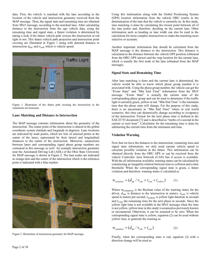 Hardware In The Loop And Road Testing Of Rlvw And Glosa Connected
