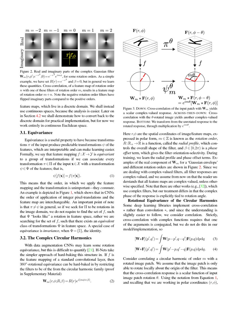 Harmonic Networks: Deep Translation and Rotation Equivariance | DeepAI