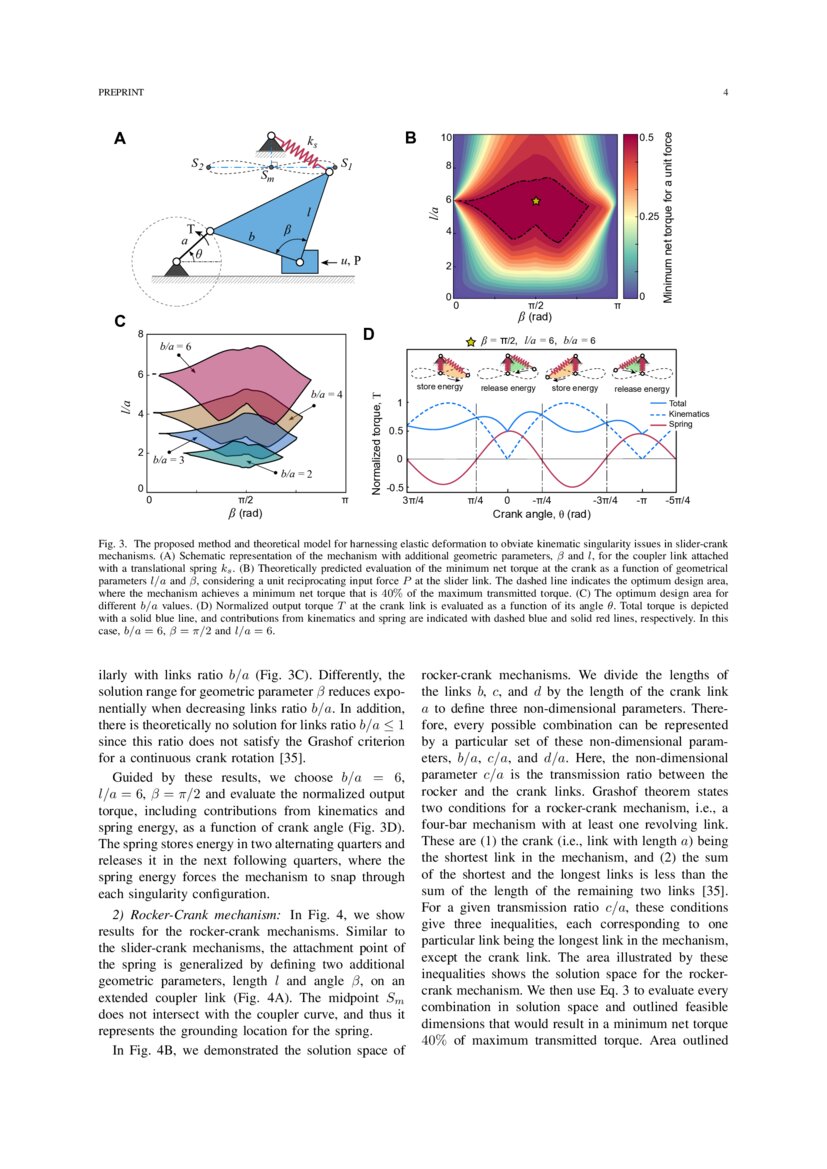 Harnessing Elastic Energy to Transfer Reciprocating Actuation into ...