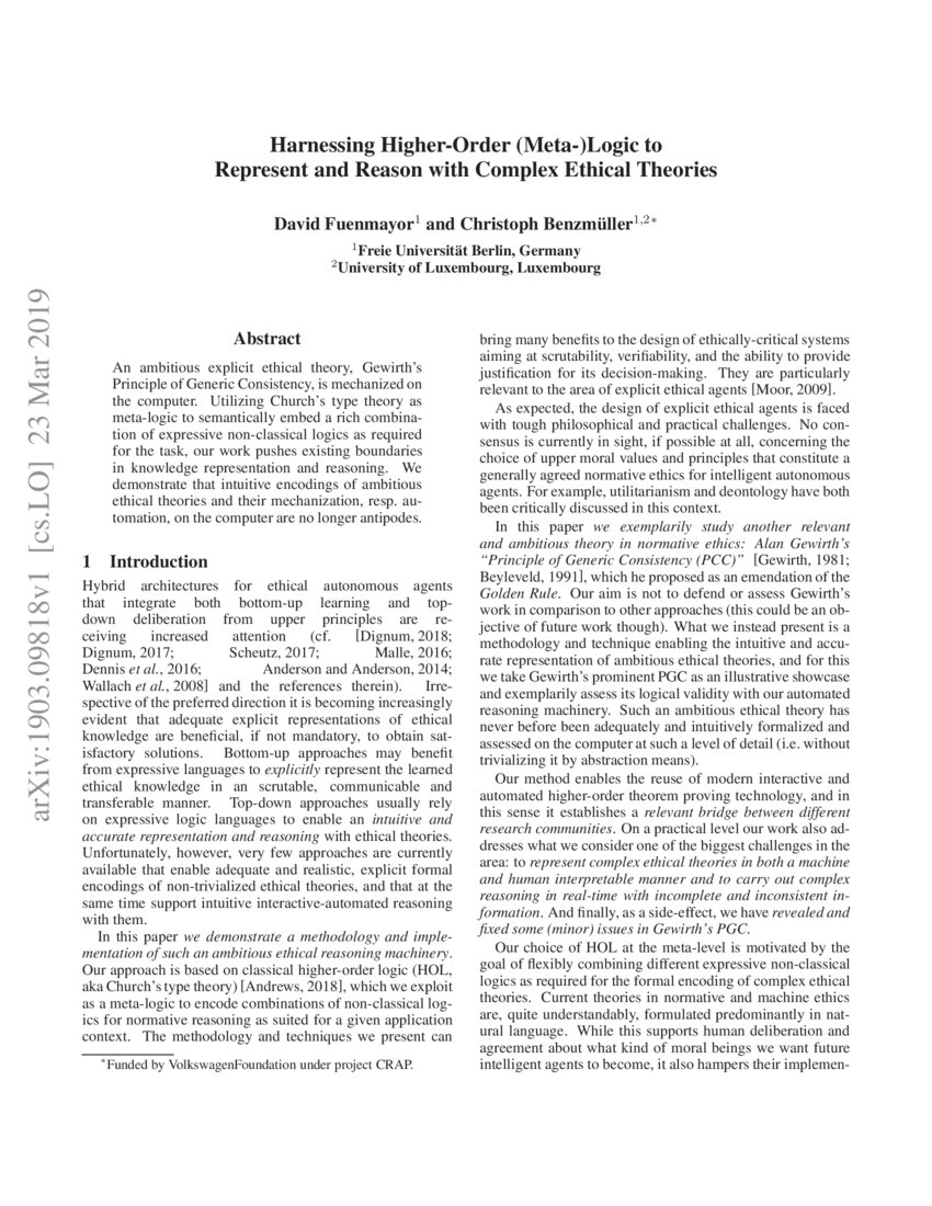 Harnessing Higher-Order (Meta-)Logic to Represent and Reason with ...