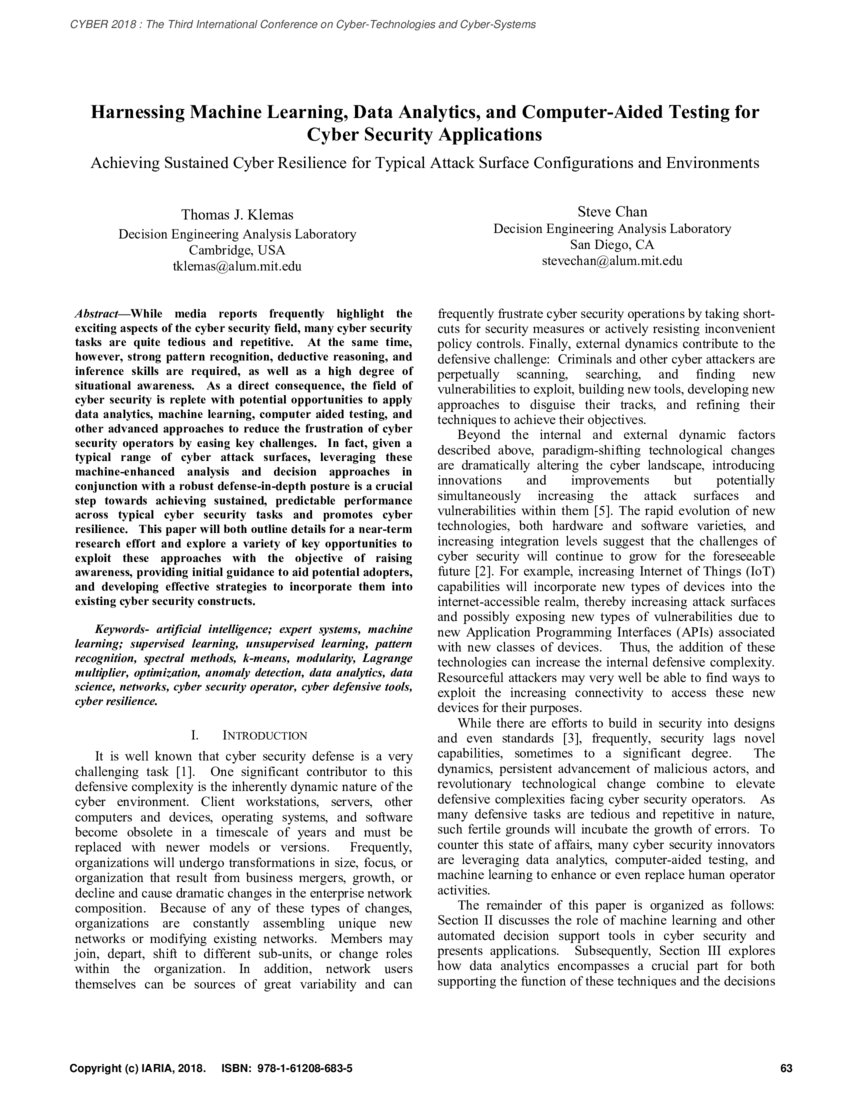 Harnessing Machine Learning, Data Analytics, and Computer-Aided Testing ...