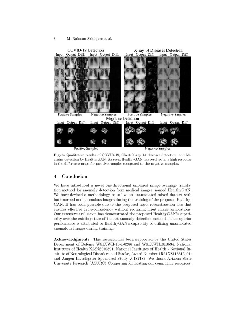 HealthyGAN: Learning from Unannotated Medical Images to Detect Anomalies Associated with Human ...
