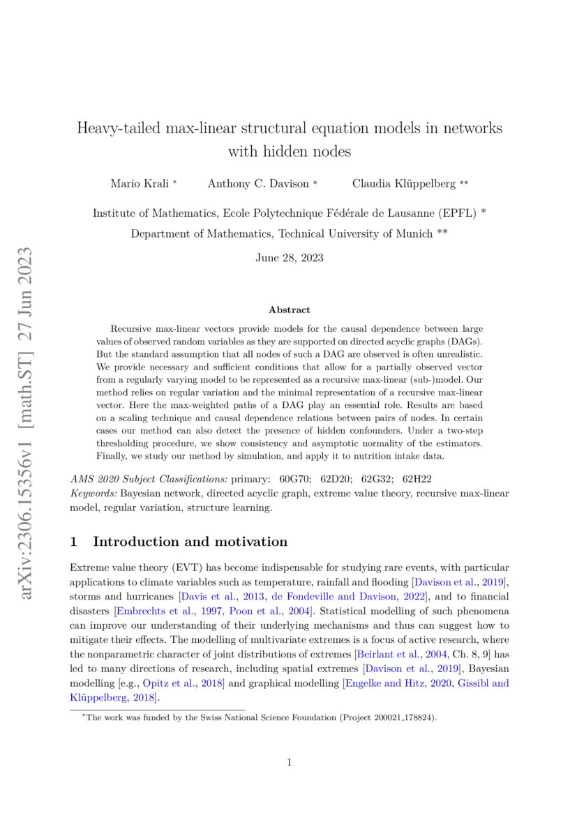 Heavy-tailed max-linear structural equation models in networks with ...