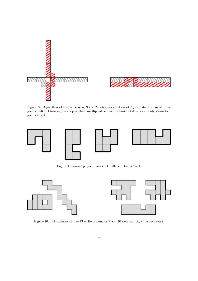 Helly Numbers of Polyominoes | DeepAI