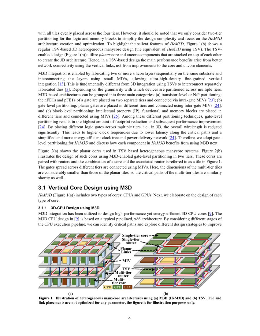 HeM3D: Heterogeneous Manycore Architecture Based on Monolithic 3D Vertical Integration | DeepAI
