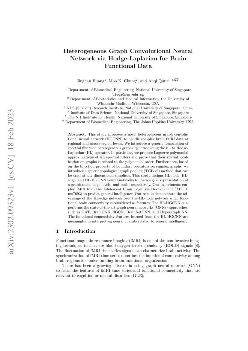 Heterogeneous Graph Convolutional Neural Network Via Hodge Laplacian For Brain Functional Data 