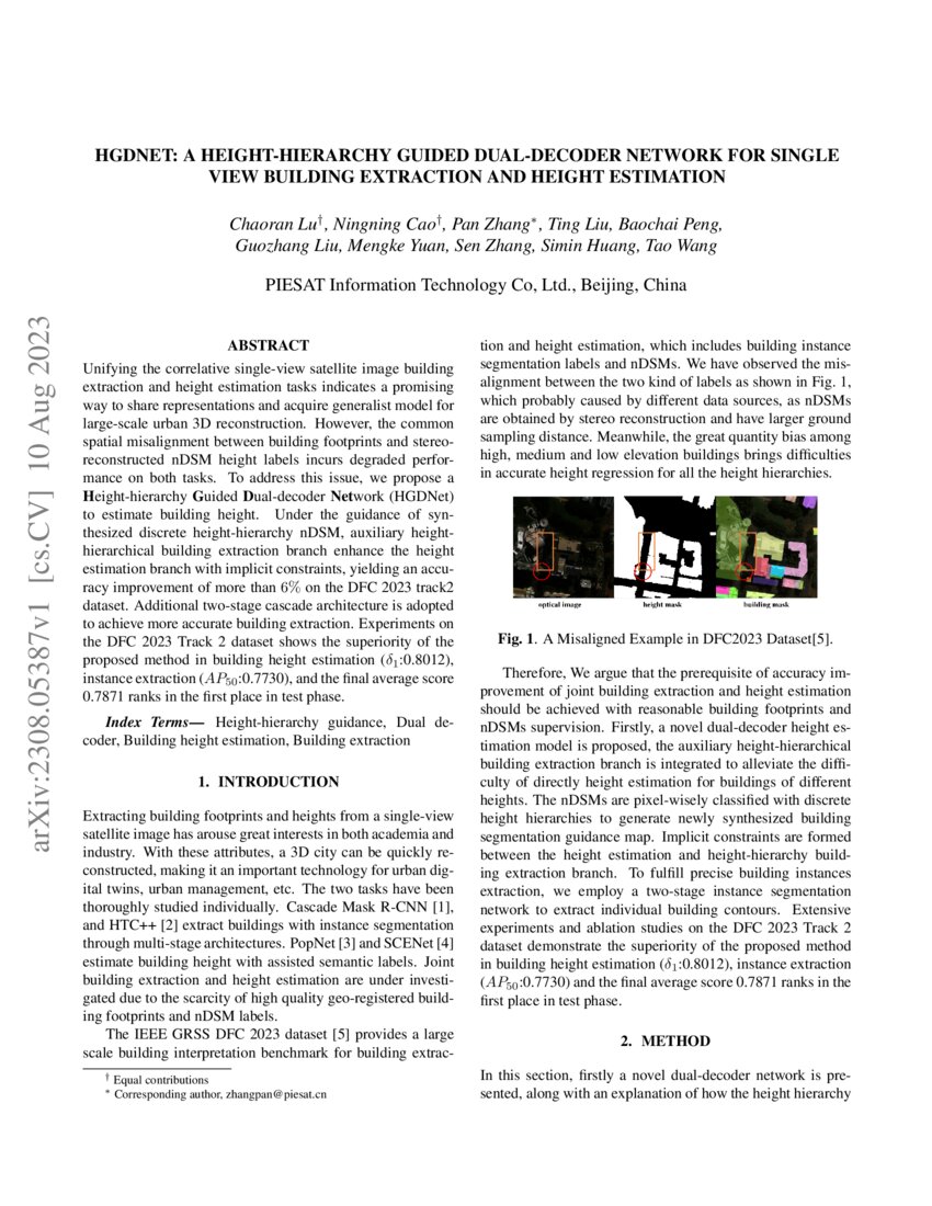 Hgdnet A Height Hierarchy Guided Dual Decoder Network For Single View