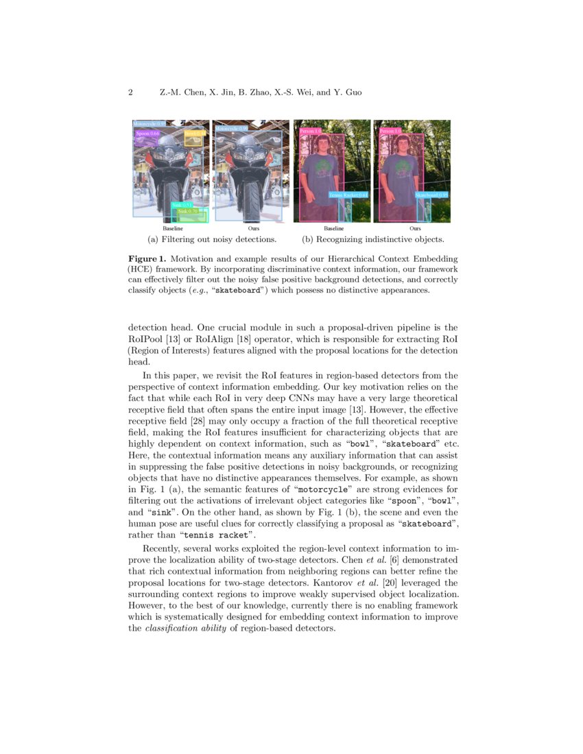 Hierarchical Context Embedding for Region-based Object Detection | DeepAI