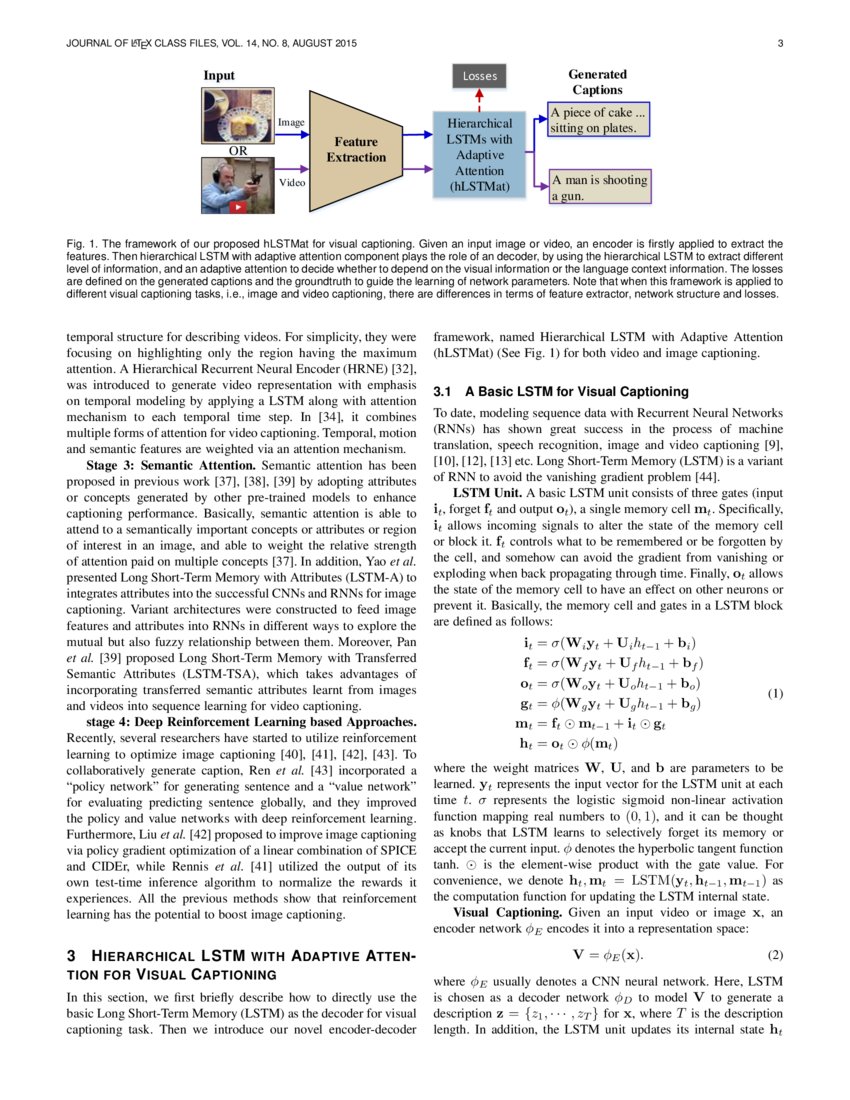 Hierarchical LSTMs with Adaptive Attention for Visual Captioning | DeepAI