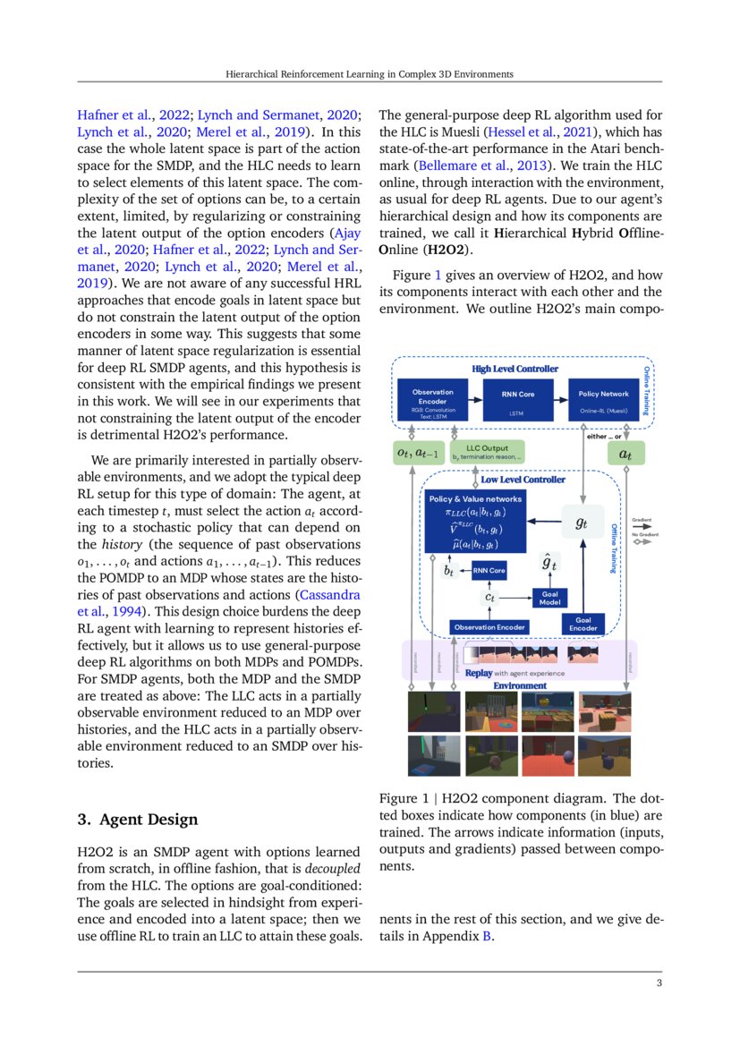 Hierarchical Reinforcement Learning In Complex 3d Environments Deepai