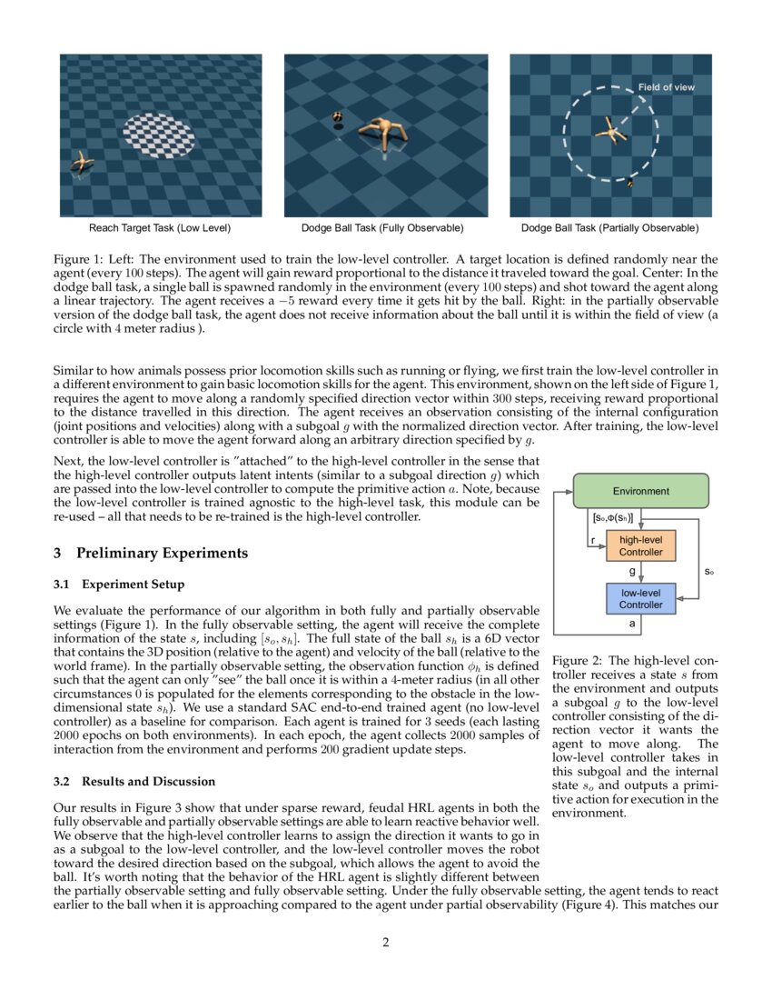 Hierarchical Reinforcement Learning of Locomotion Policies in Response ...