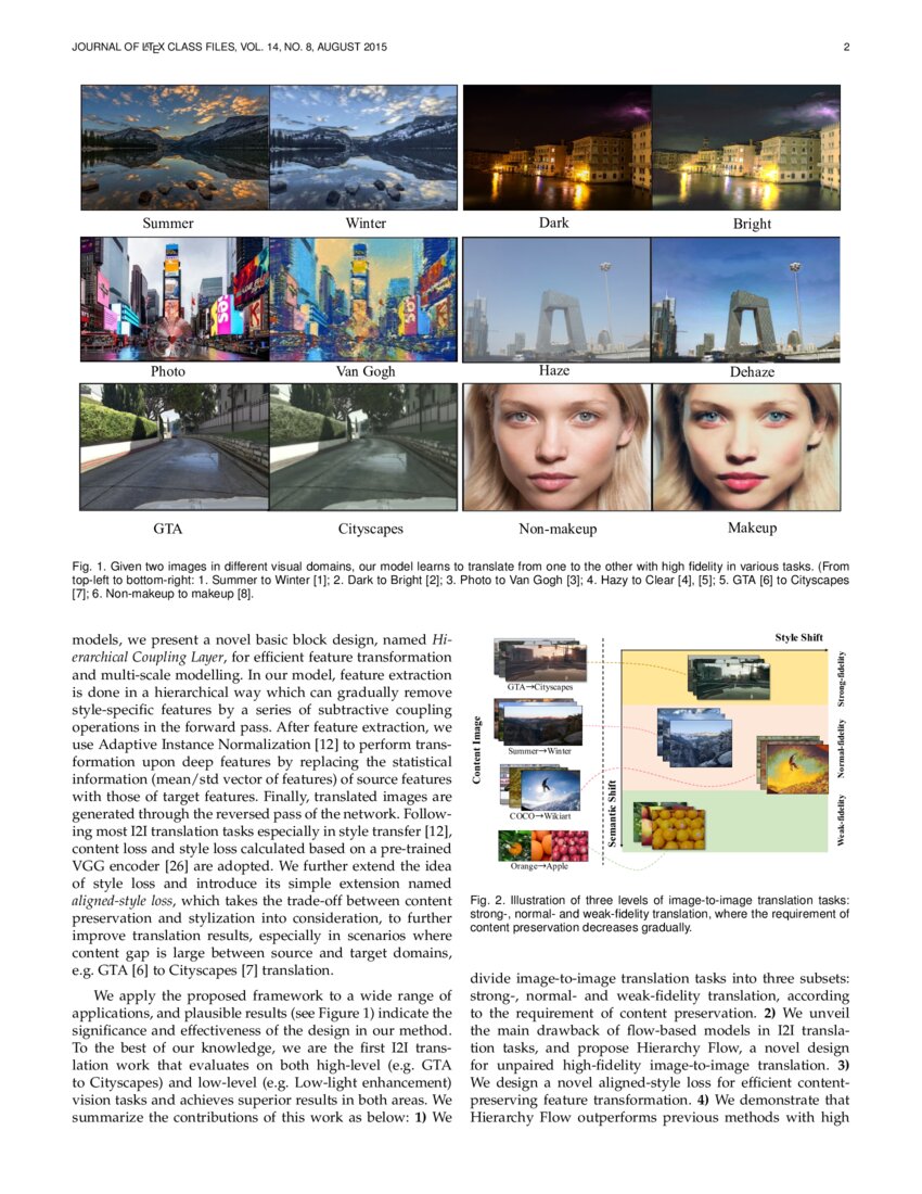 Hierarchy Flow For High-Fidelity Image-to-Image Translation | DeepAI