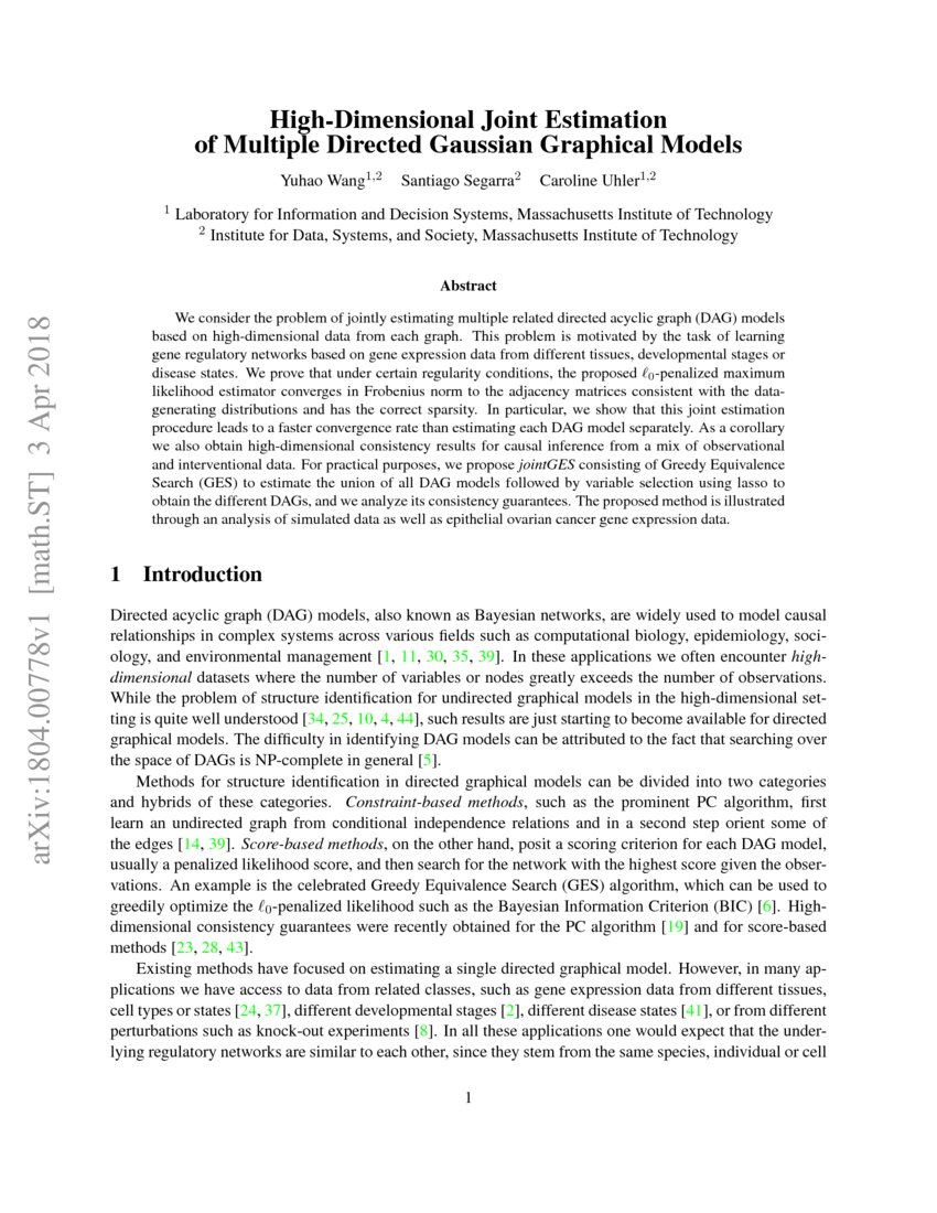 High-Dimensional Joint Estimation of Multiple Directed Gaussian Graphical Models | DeepAI