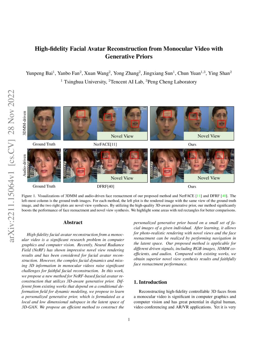 High-fidelity Facial Avatar Reconstruction from Monocular Video with ... High-fidelity Facial Avatar Reconstruction from Monocular Video with ...