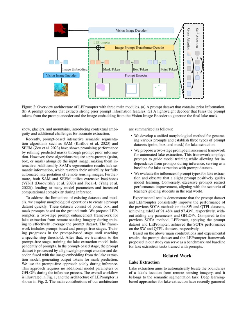 High-Fidelity Lake Extraction via Two-Stage Prompt Enhancement: Establishing a Novel Baseline ...