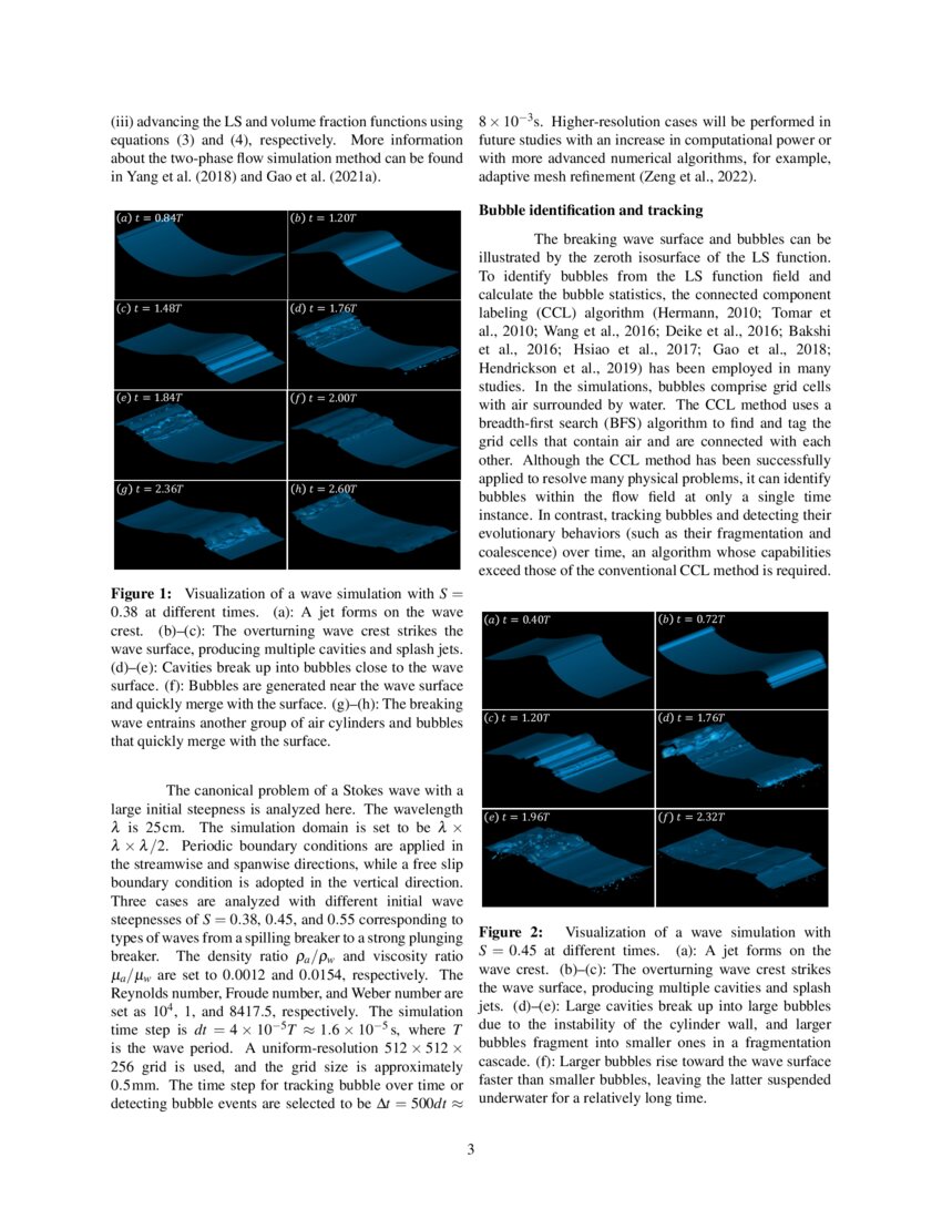 High Fidelity Simulation And Novel Data Analysis Of The Bubble Creation