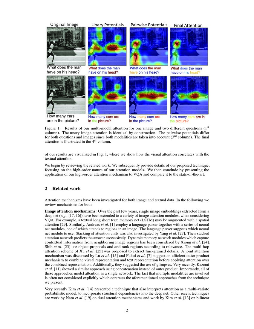 High-Order Attention Models for Visual Question Answering | DeepAI
