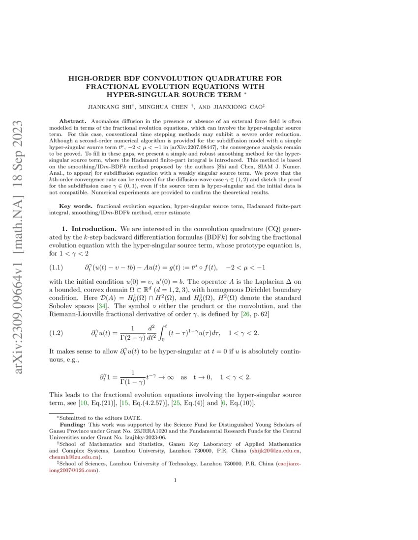 High-order BDF convolution quadrature for fractional evolution equations with hyper-singular ...