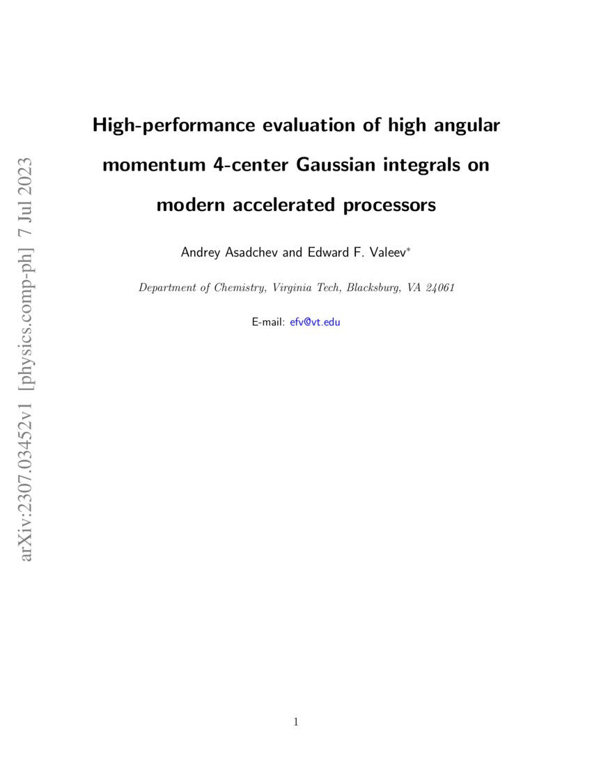 High-performance evaluation of high angular momentum 4-center Gaussian integrals on modern ...