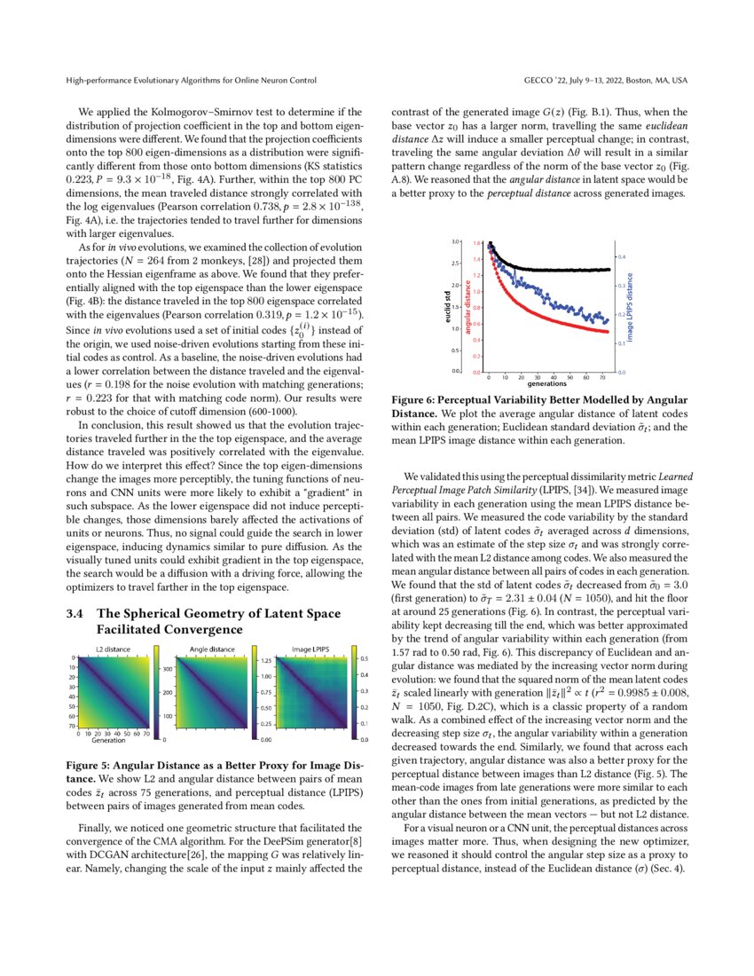 High Performance Evolutionary Algorithms For Online Neuron Control Deepai