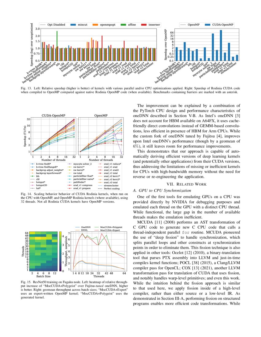 High-Performance GPU-to-CPU Transpilation and Optimization via High-Level Parallel Constructs ...