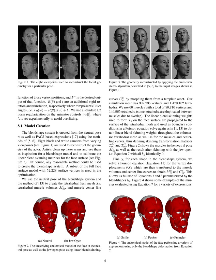 High-Quality Face Capture Using Anatomical Muscles | DeepAI