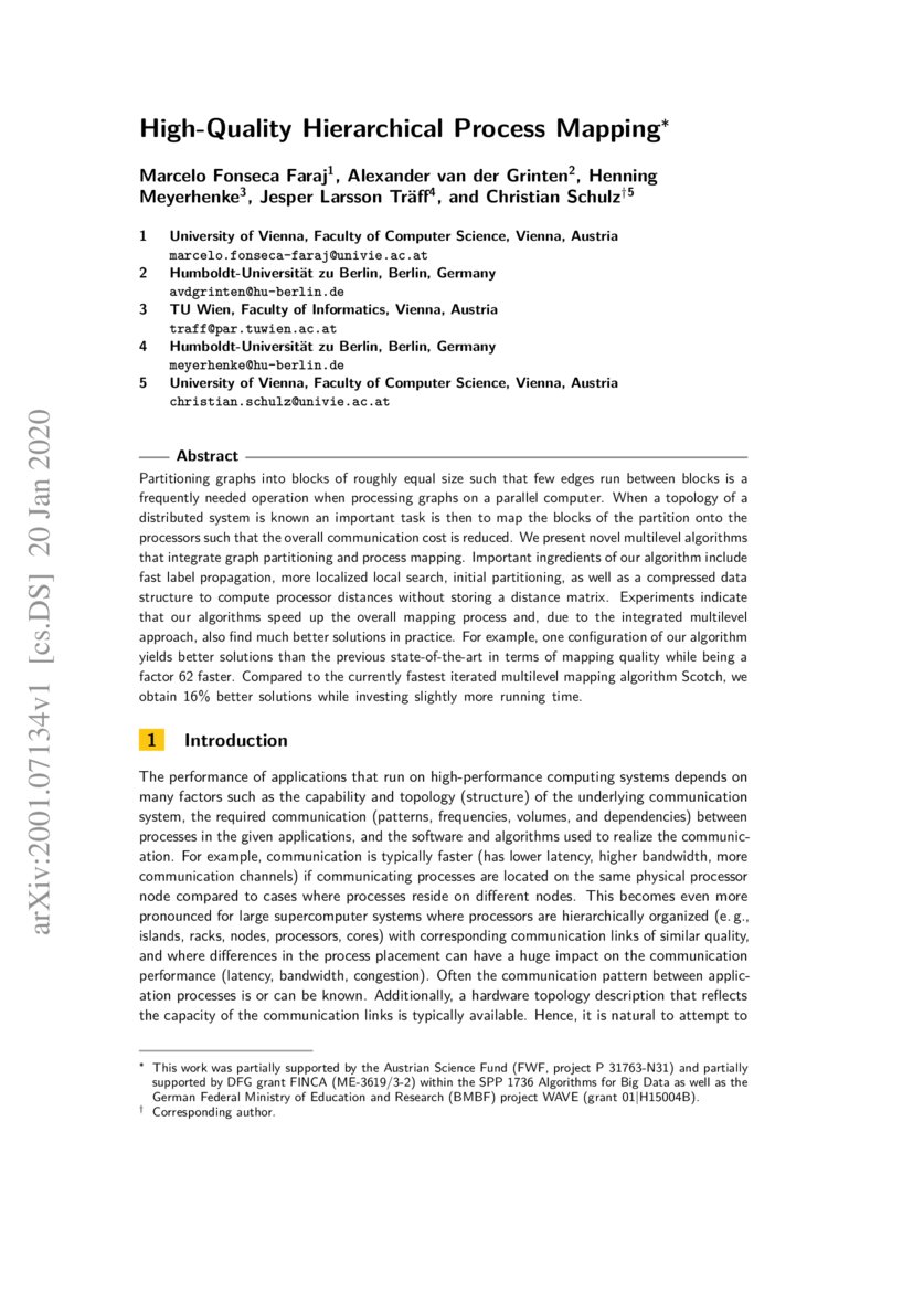 High-Quality Hierarchical Process Mapping | DeepAI
