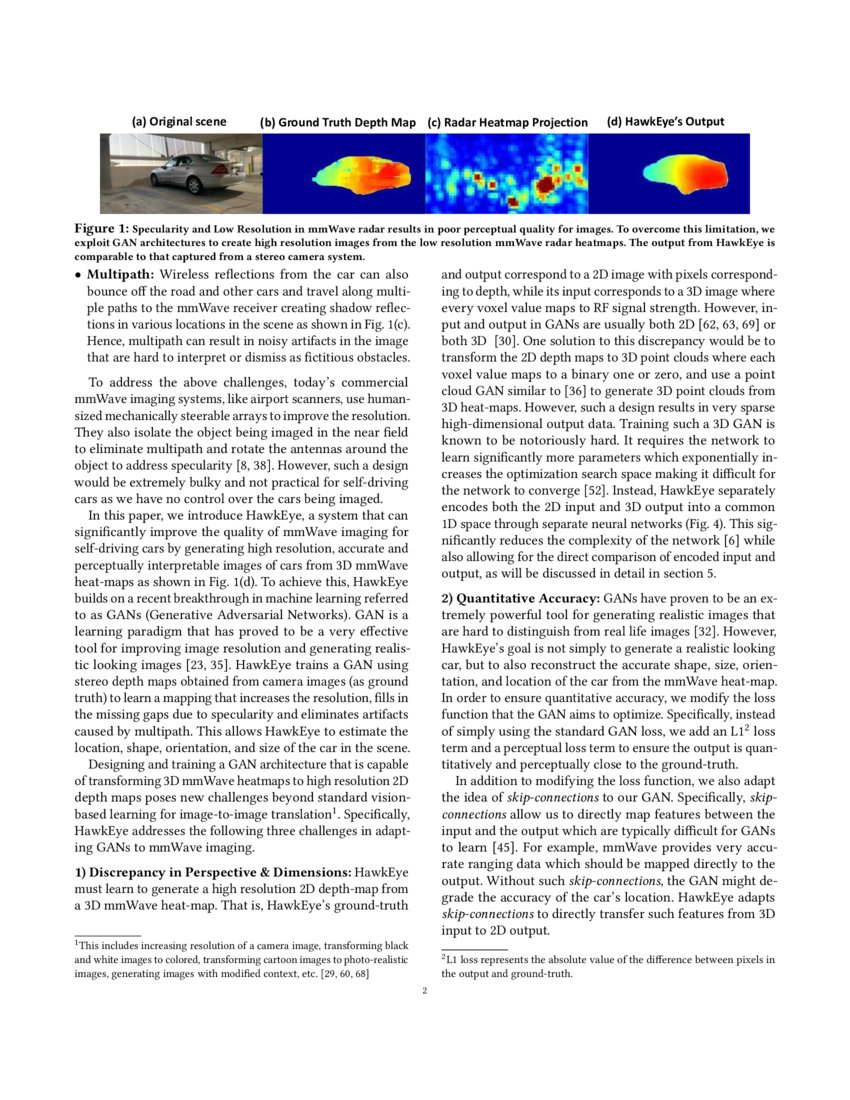 High Resolution Millimeter Wave Imaging For Self-Driving Cars | DeepAI