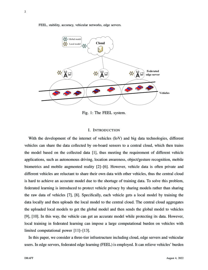 High stable and accurate vehicle selection scheme based on federated ...
