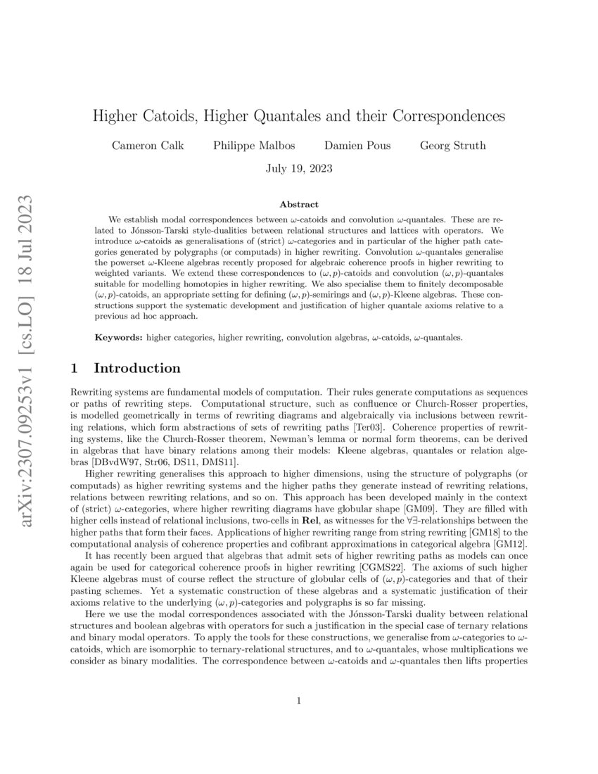 Higher Catoids, Higher Quantales and their Correspondences | DeepAI