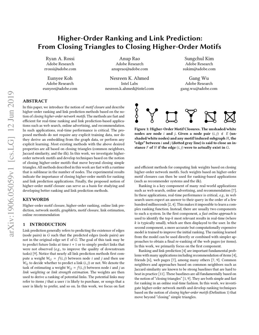 Higher-Order Ranking and Link Prediction: From Closing Triangles to ...