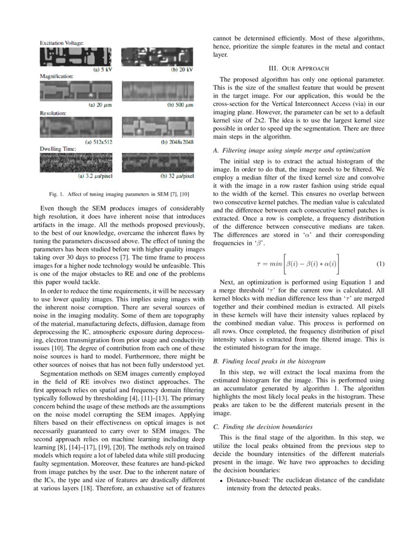 Histogram Based Auto Segmentation A Novel Approach To Segmenting Integrated Circuit Structures