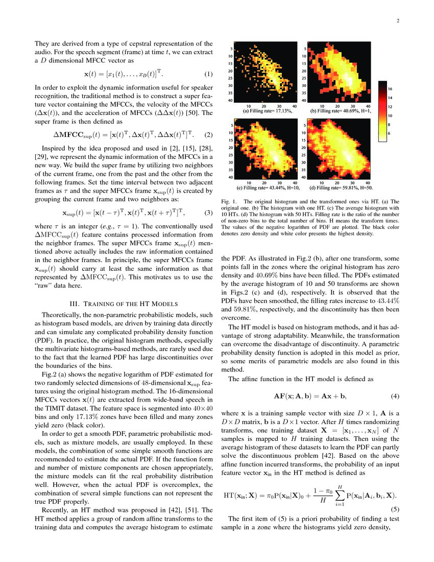 Histogram Transform-based Speaker Identification | DeepAI