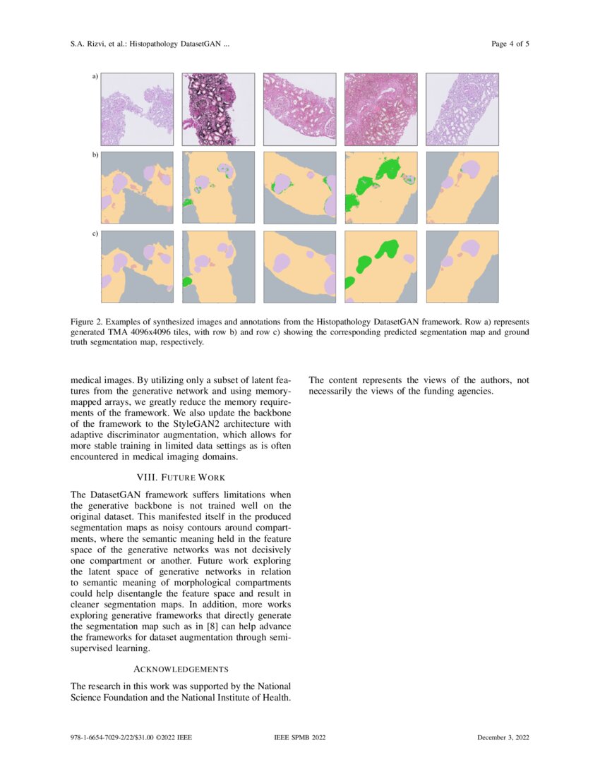 Histopathology DatasetGAN: Synthesizing Large-Resolution Histopathology Datasets | DeepAI