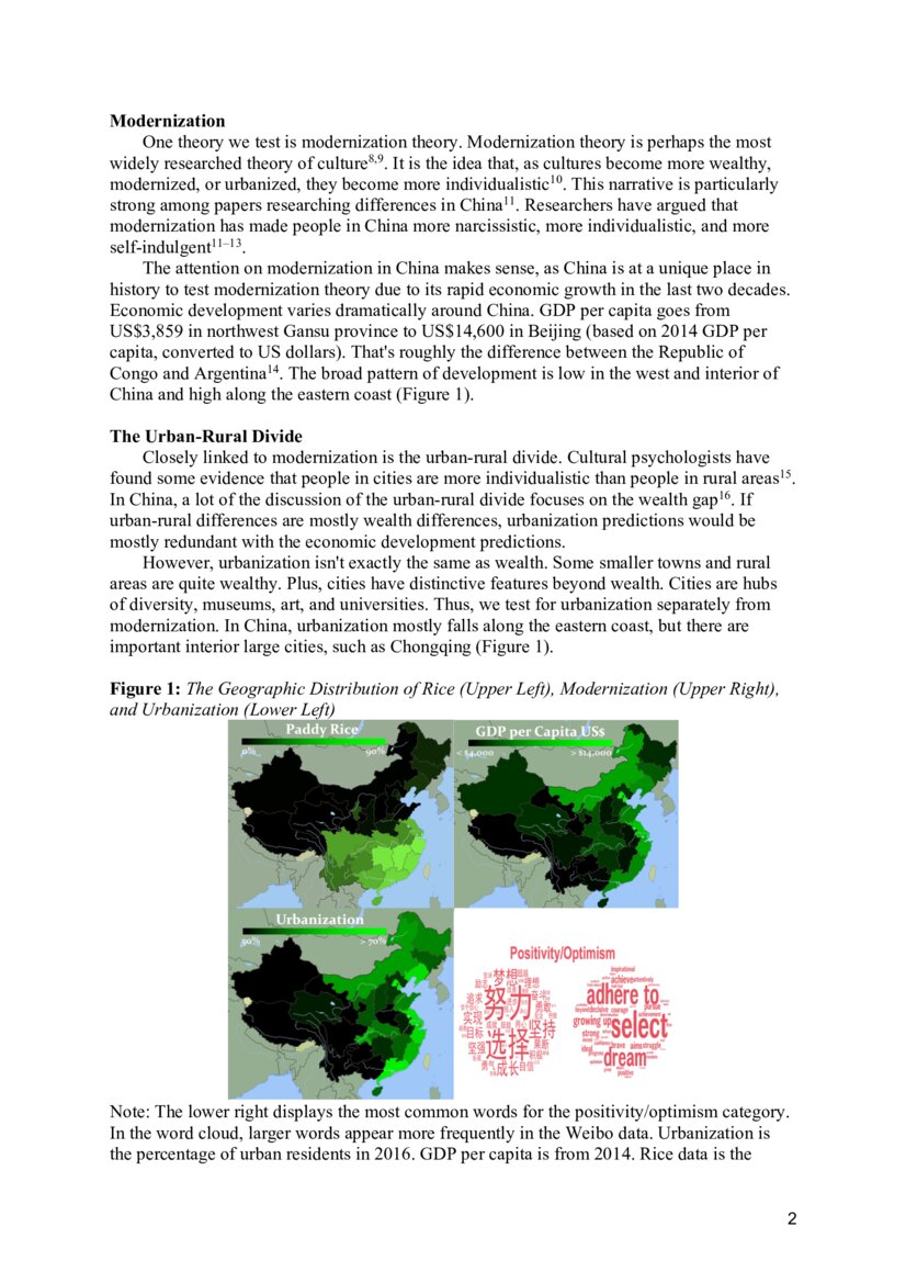 Historical patterns of rice farming explain modern-day language use in ...