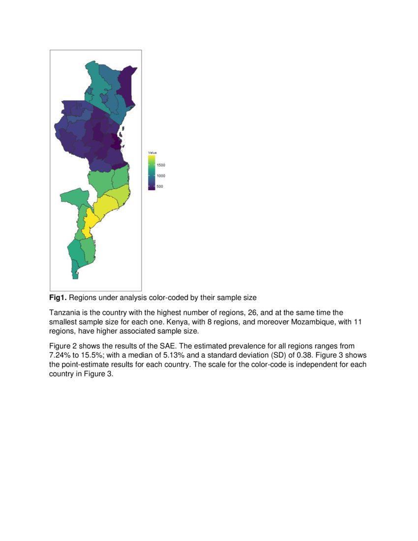 HIV-prevalence mapping using Small Area Estimation in Kenya, Tanzania ...