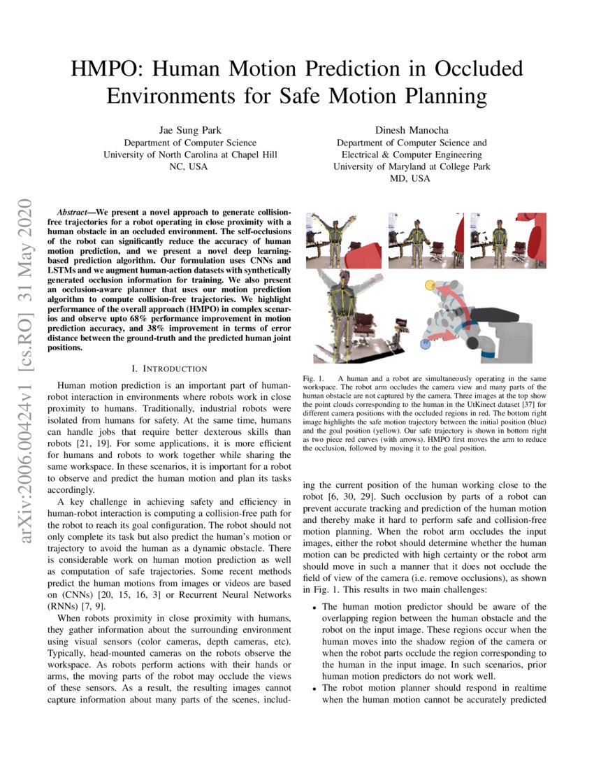 HMPO: Human Motion Prediction in Occluded Environments for Safe Motion ...